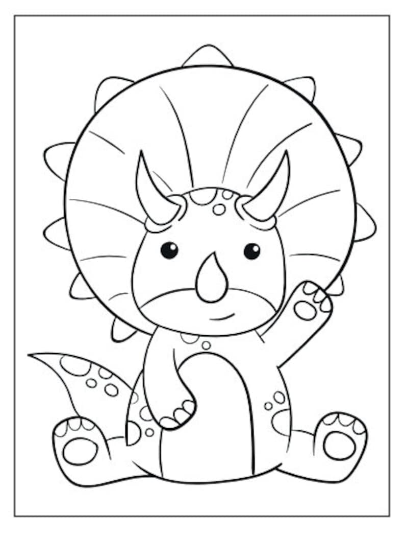 Awesome Dinosaur Coloring Pages for Kids Printable, Dinosaur Colouring ...