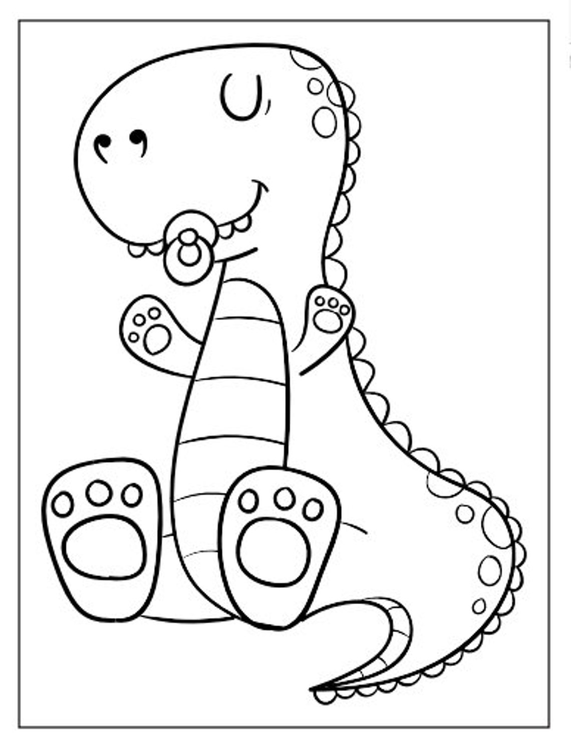 Awesome Dinosaur Coloring Pages for Kids Printable, Dinosaur Colouring ...