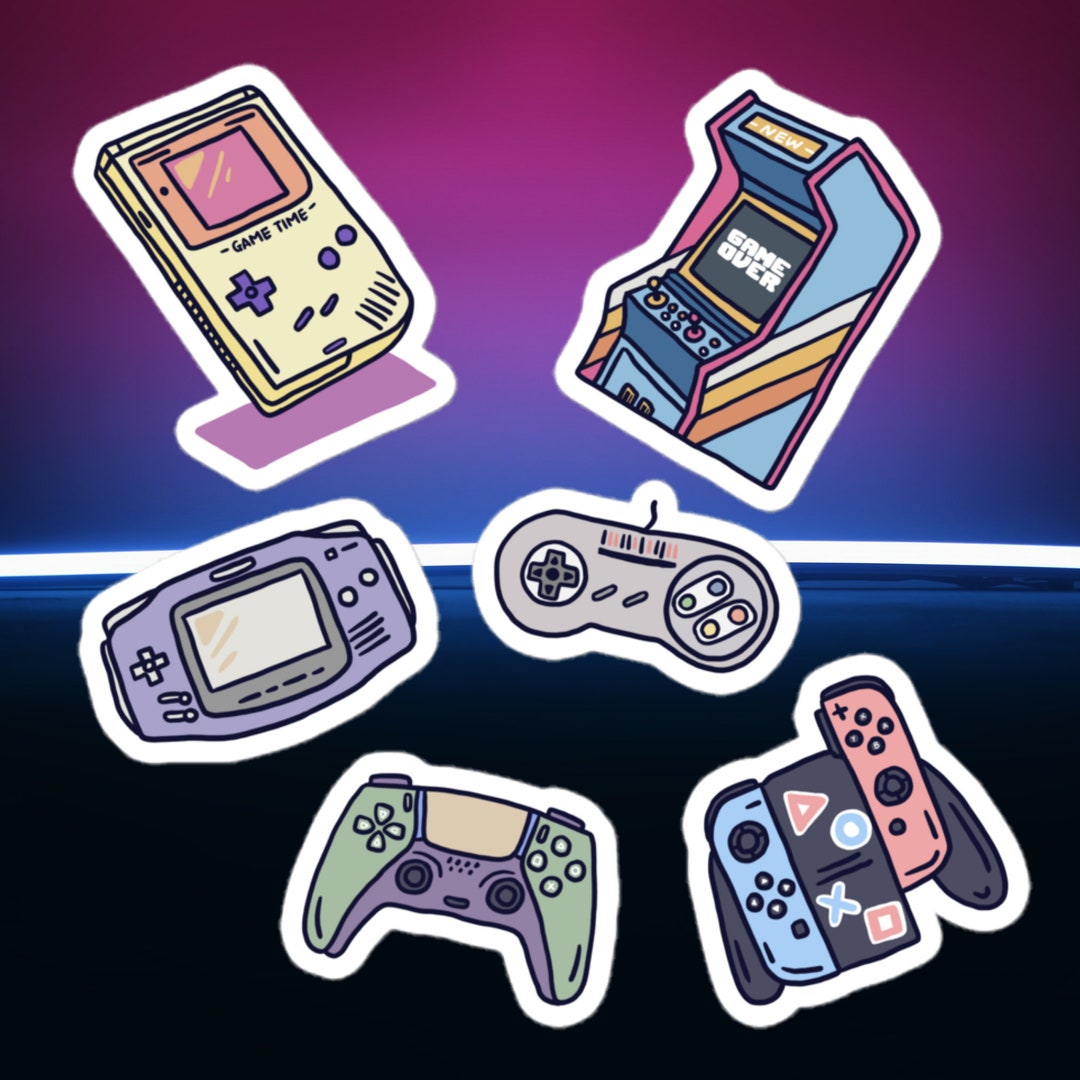 Video Game Console Sticker Sheet Cute Stickers for Gamers - Etsy