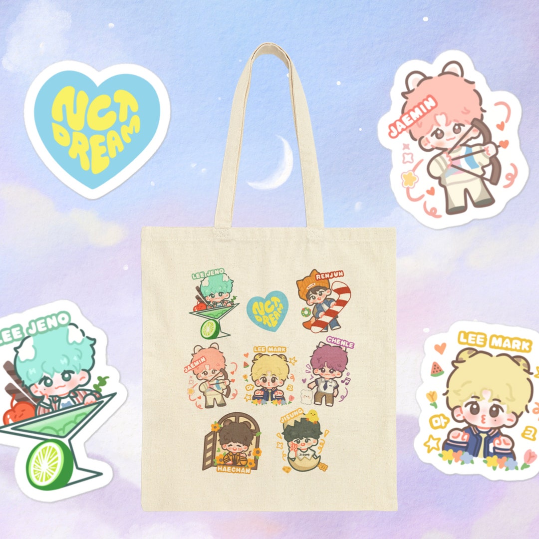 NCT Dream Member Tote Bag NCT Dream KPOP Totebag, Jaemin, Jisung, Jeno ...