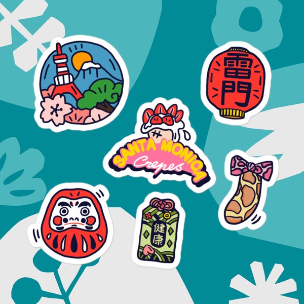Japan Sticker Sheet - Etsy