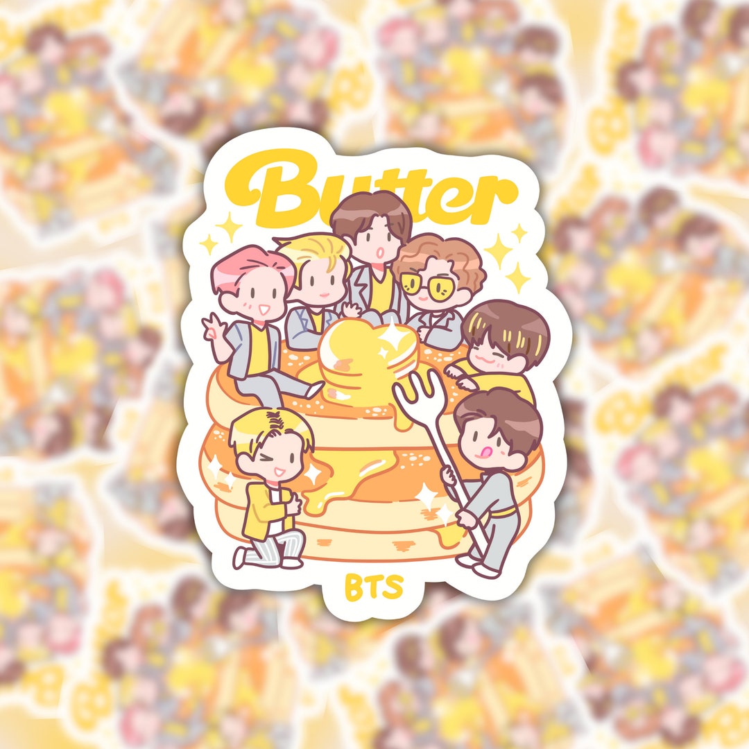 BTS Butter Sticker BTS Sticker, Bts Decal, Kpop Sticker, Kpop Decal, J ...