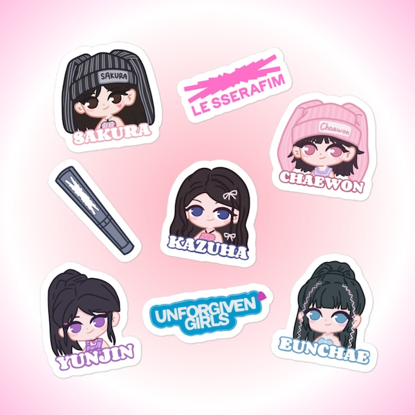 Le Sserafim Vinyl Decals - Etsy