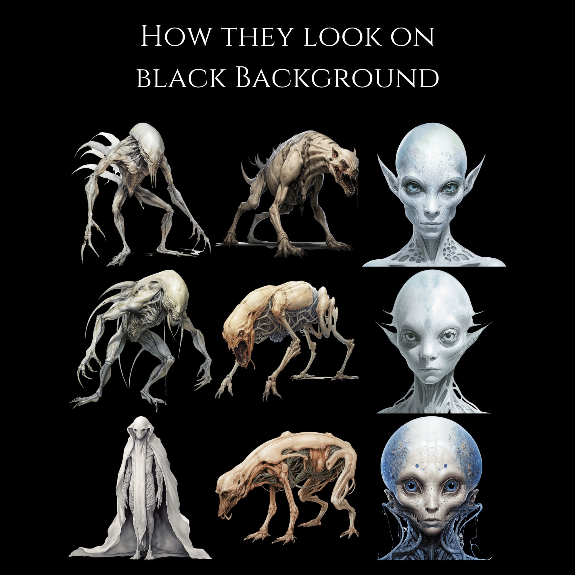Alien Clipart Bundle | UFO, Alien Abduction, Flying Saucer, Galaxy ...