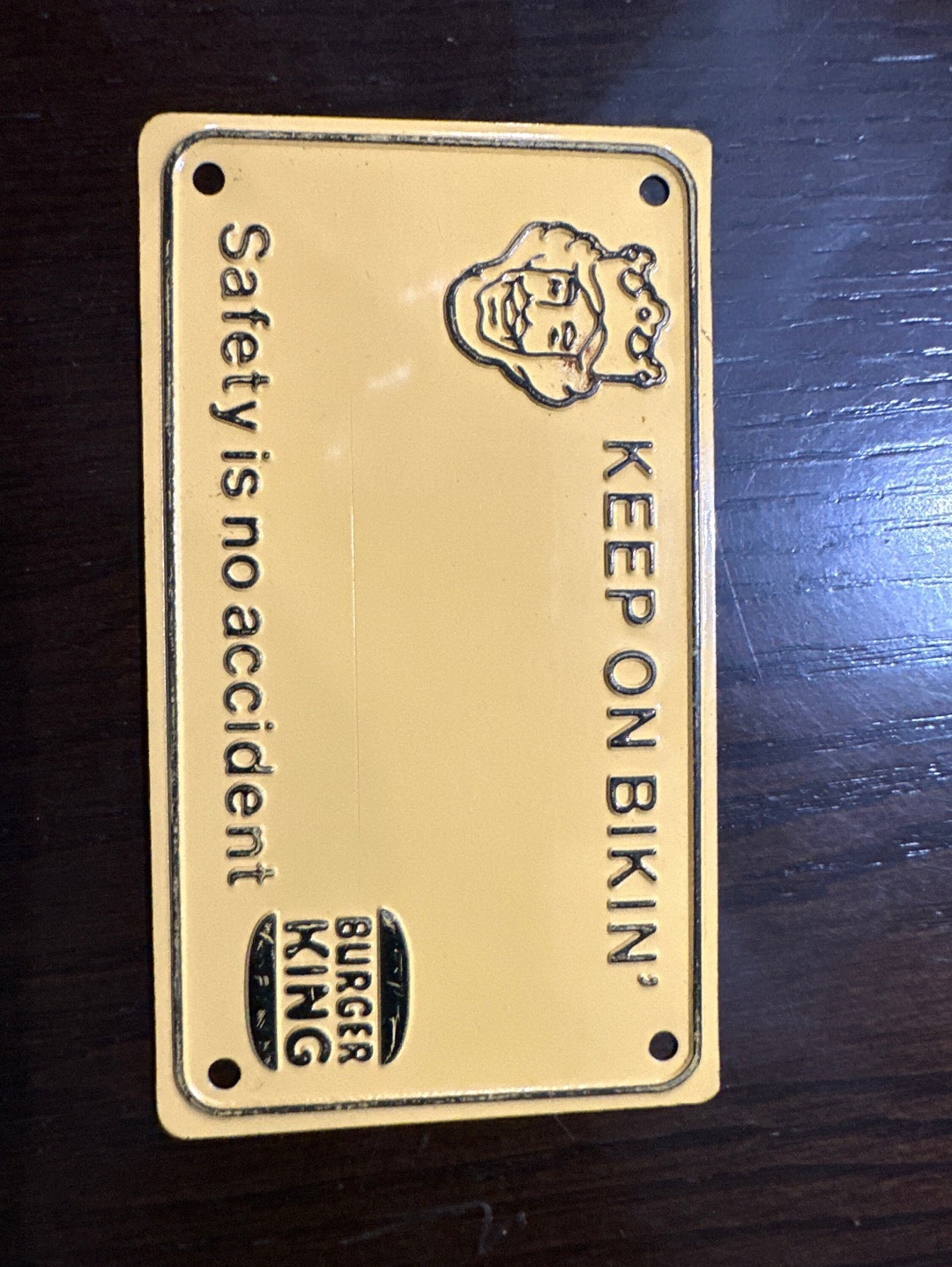 1970s Burger King Mini License Plate - Etsy