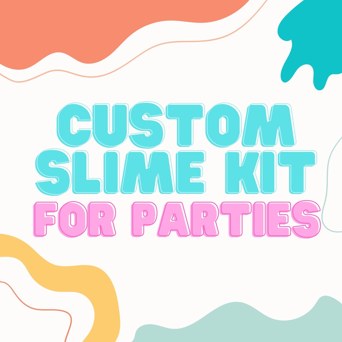 Custom Slime, Boba Slime Kit, Diy Slime, Slime Kit, Slime Kit Make Your ...