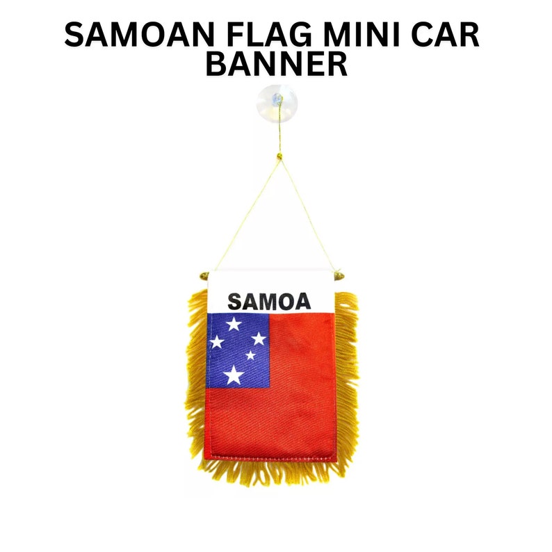 Samoa Flag Car Accessory, Samoa Mini Flag Banner, Samoa Car Flag Banner ...
