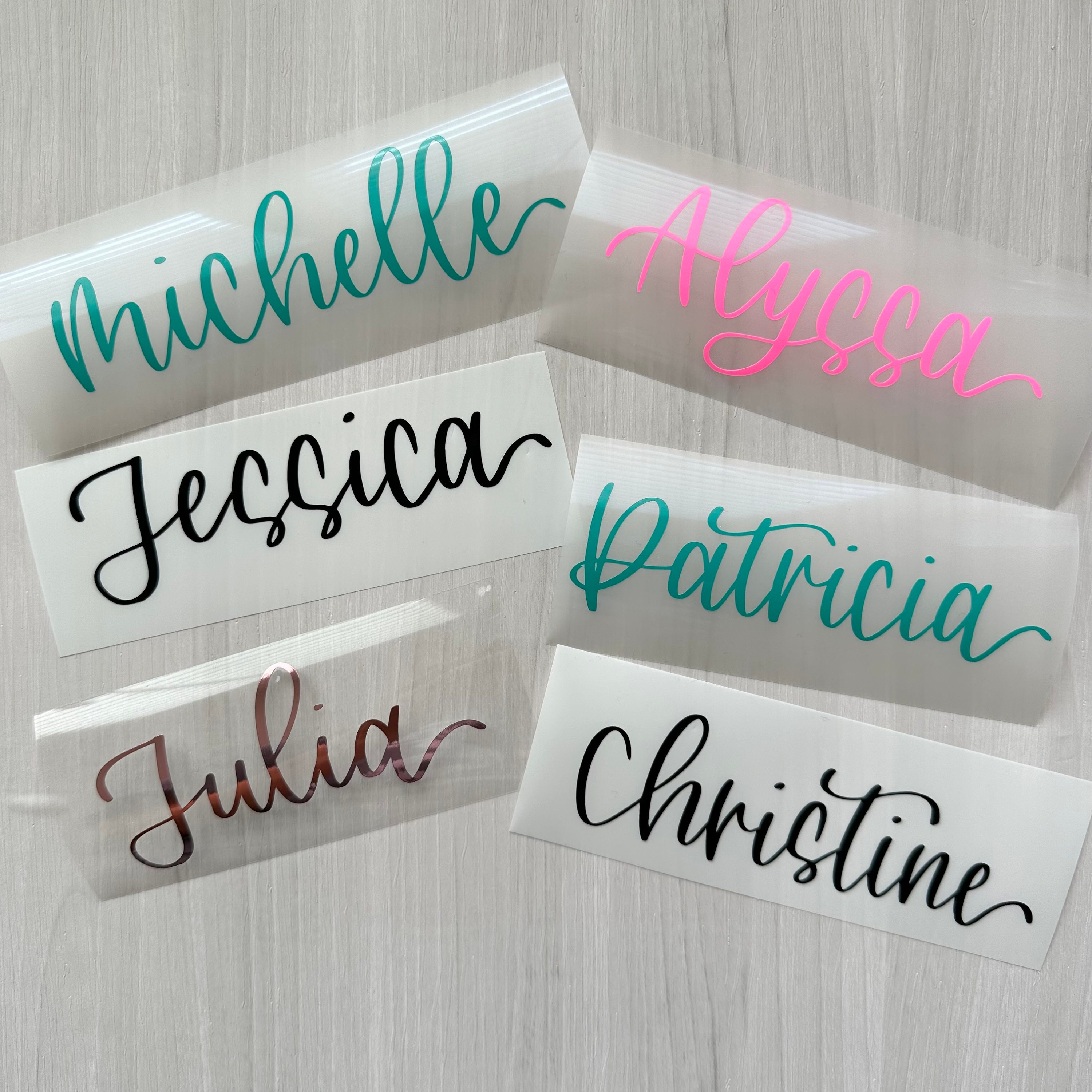 Custom Modern Calligraphy Vinyl Decal Hand Lettered - Etsy