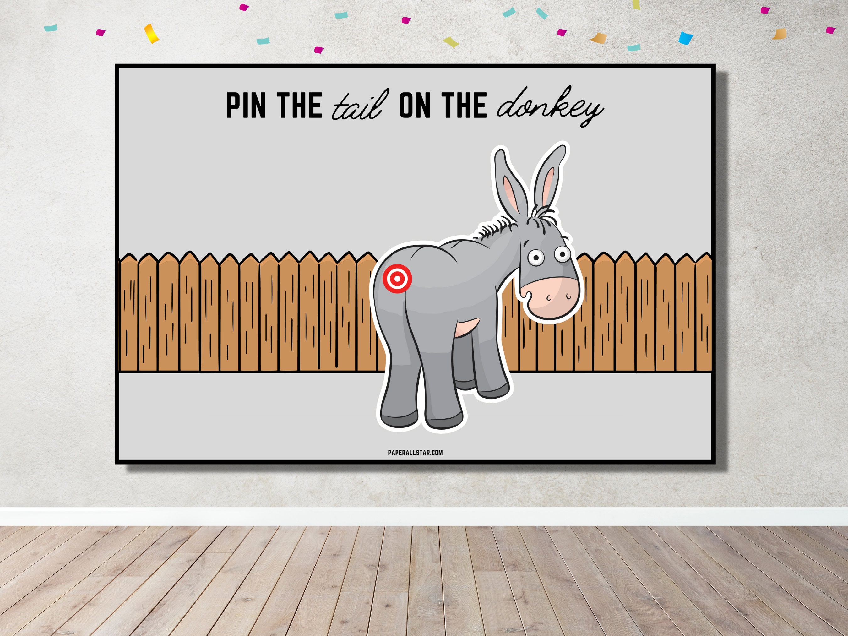 Pin the Tail on the Donkey Game Instant Download Party Game for Kids ...