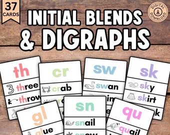 Final Blends and Digraphs Charts Ending Blends Kindergarten Reading ...