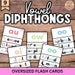 Diphthong Flash Cards Printable, Diphthong Chart, Word Wall, Classroom ...