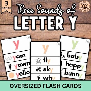 Three Sounds of Letter Y, Y as a Vowel, Y Consonant Sound, Phonics ...