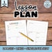 Lesson Plan Printable, Lined Daily Lesson Planner, Teaching Plan Sheet ...