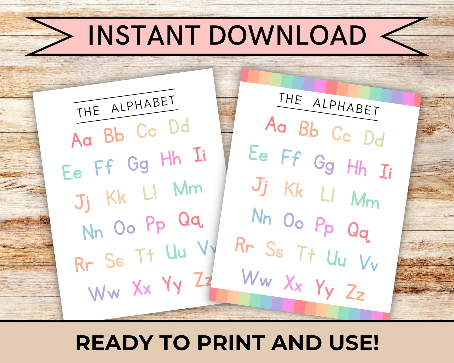 Alphabet Poster, Alphabet Chart, ABC Poster, ABC Chart, Abcs Poster ...
