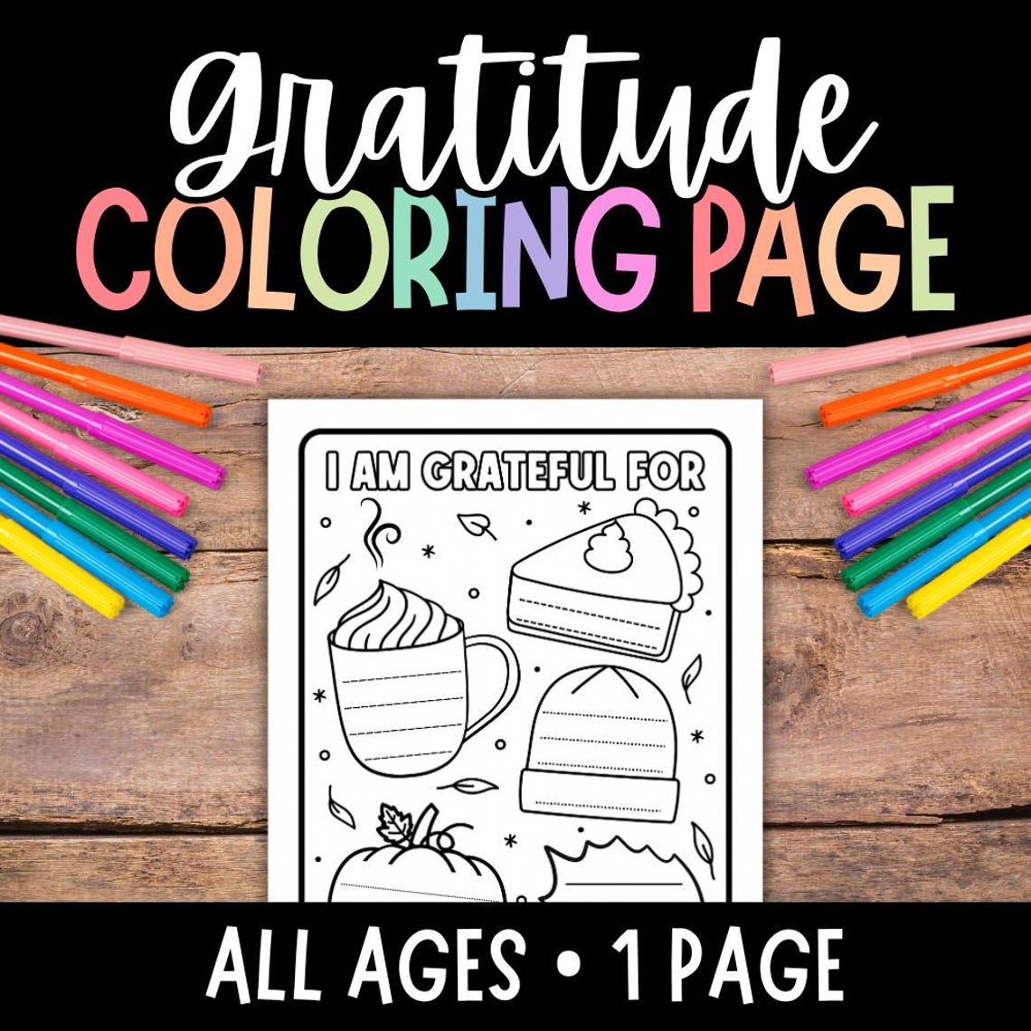 Thanksgiving Coloring, Gratitude Coloring Pages, Gratitude Coloring ...