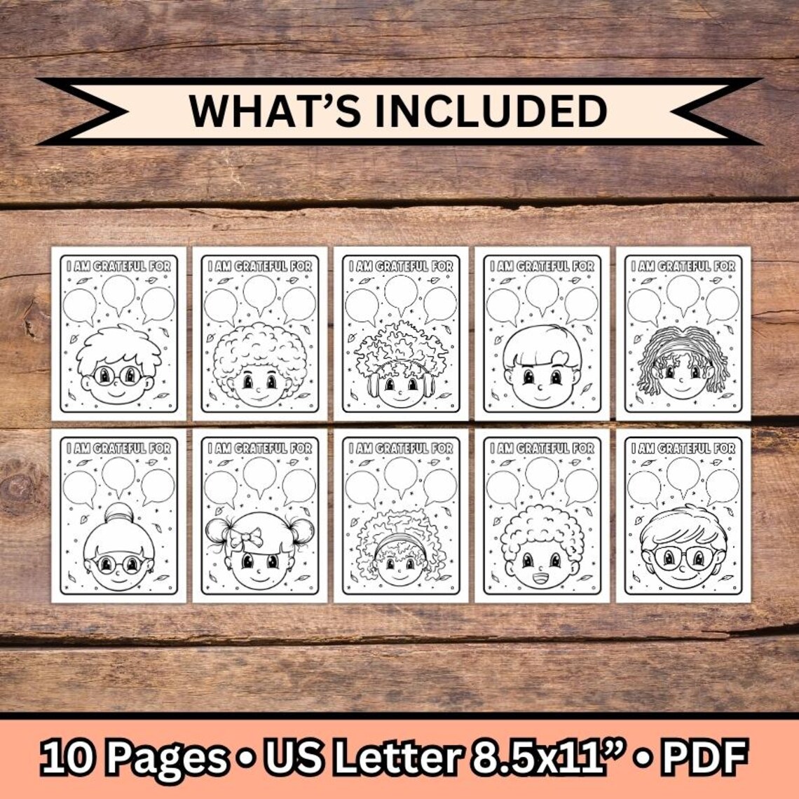 Gratitude Coloring, Thanksgiving Coloring Pages, Gratitude Coloring ...