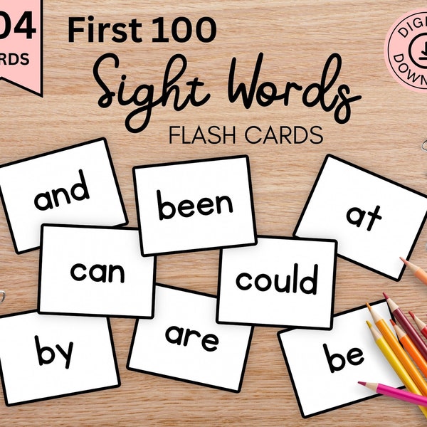 First Grade Sight Words Printable - Etsy