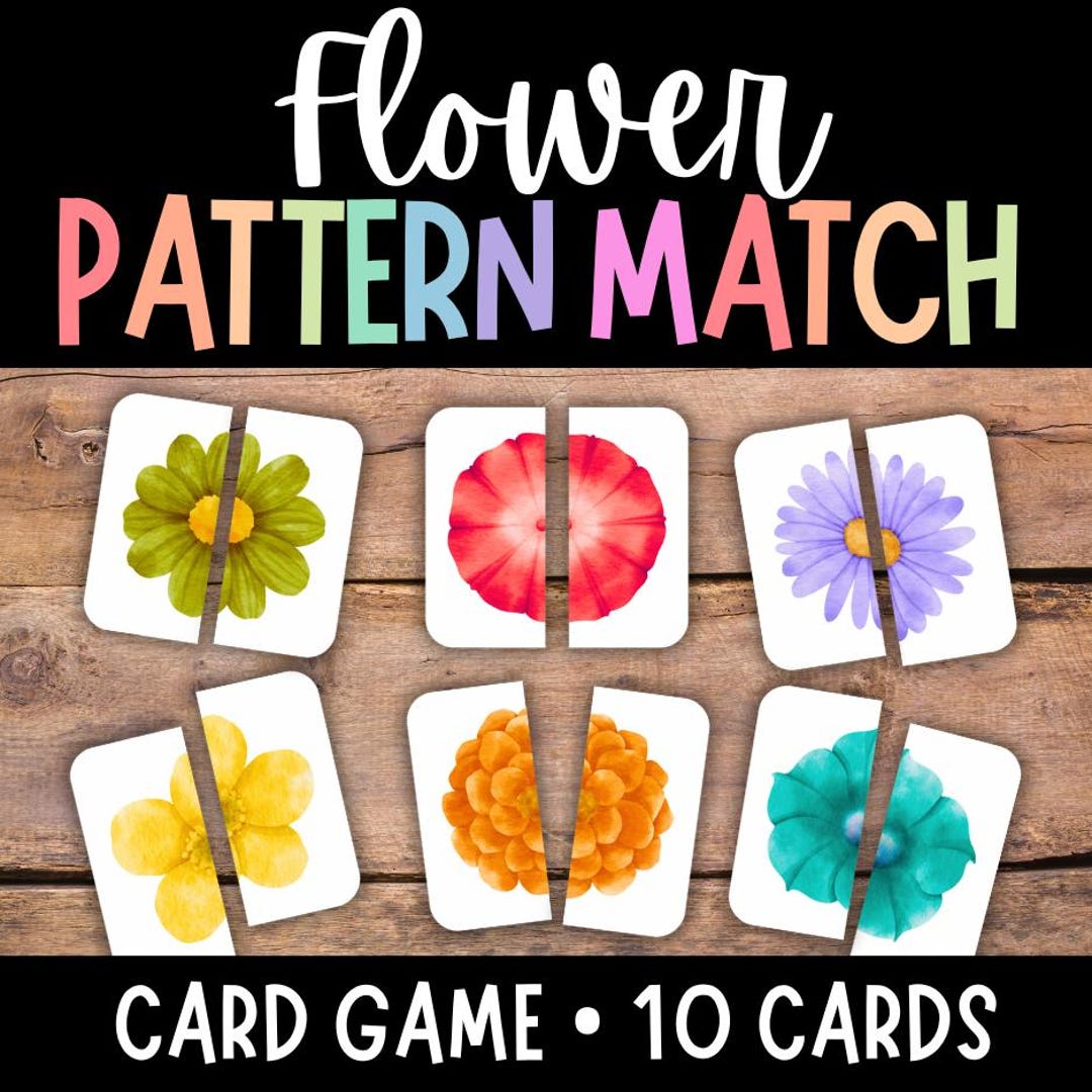 Flower Matching, Spring Matching, Color Matching, Pattern Matching ...