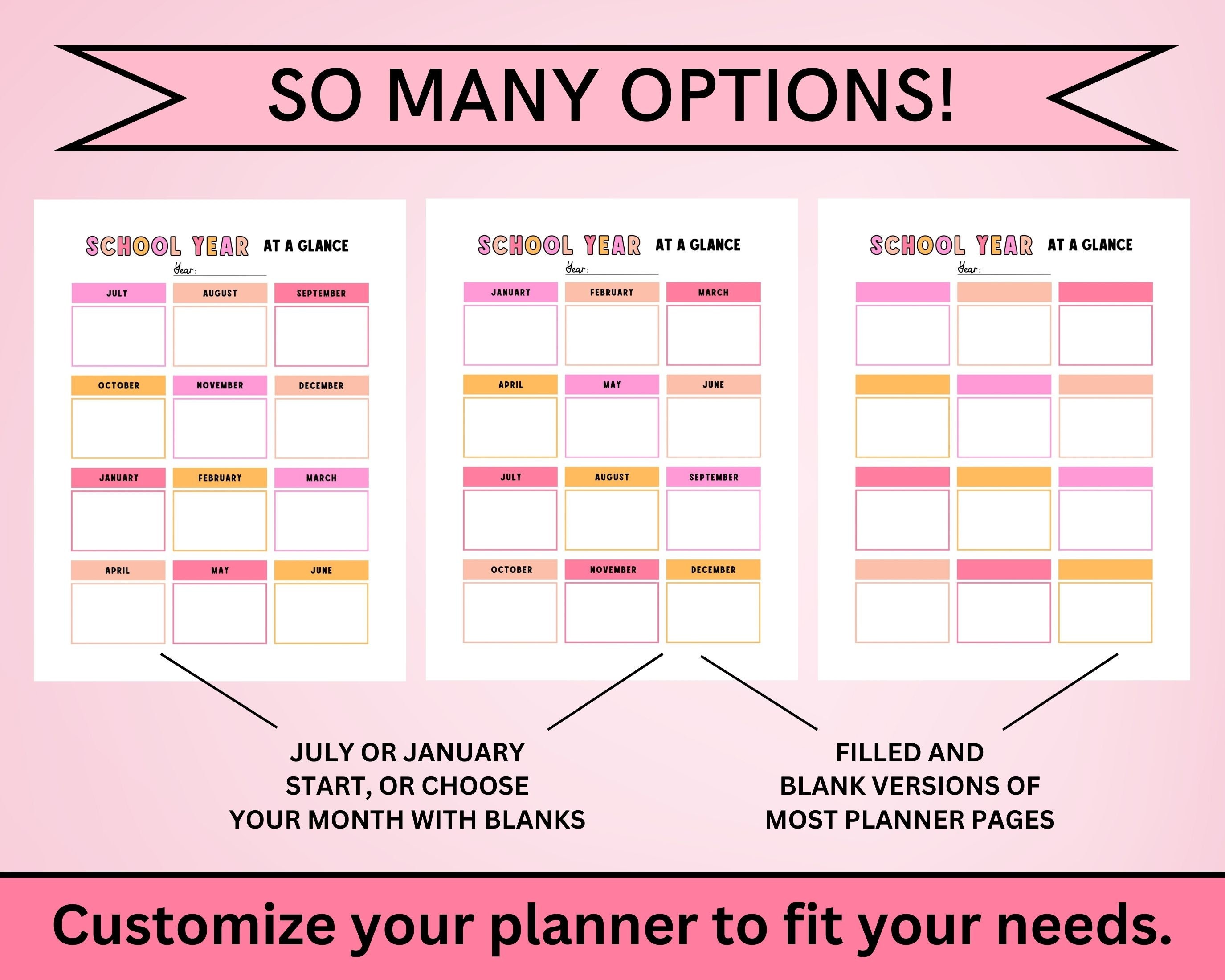 Homeschool Planner Printable Homeschool Planner 2023 2024 - Etsy