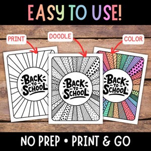 Back to School Pop Art Coloring Pages: Classroom Activity (PDF Download ...