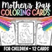 Mother's Day Coloring Cards, Animal Pun, Printable Craft (PDF) - Etsy