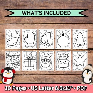 Christmas Coloring Pages, Christmas Pop Art, Holiday Coloring, Xmas ...