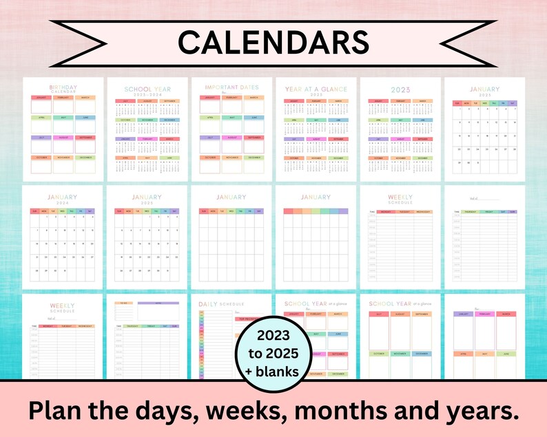 Homeschool Planner Printable Homeschool Planner 2023 2024 - Etsy