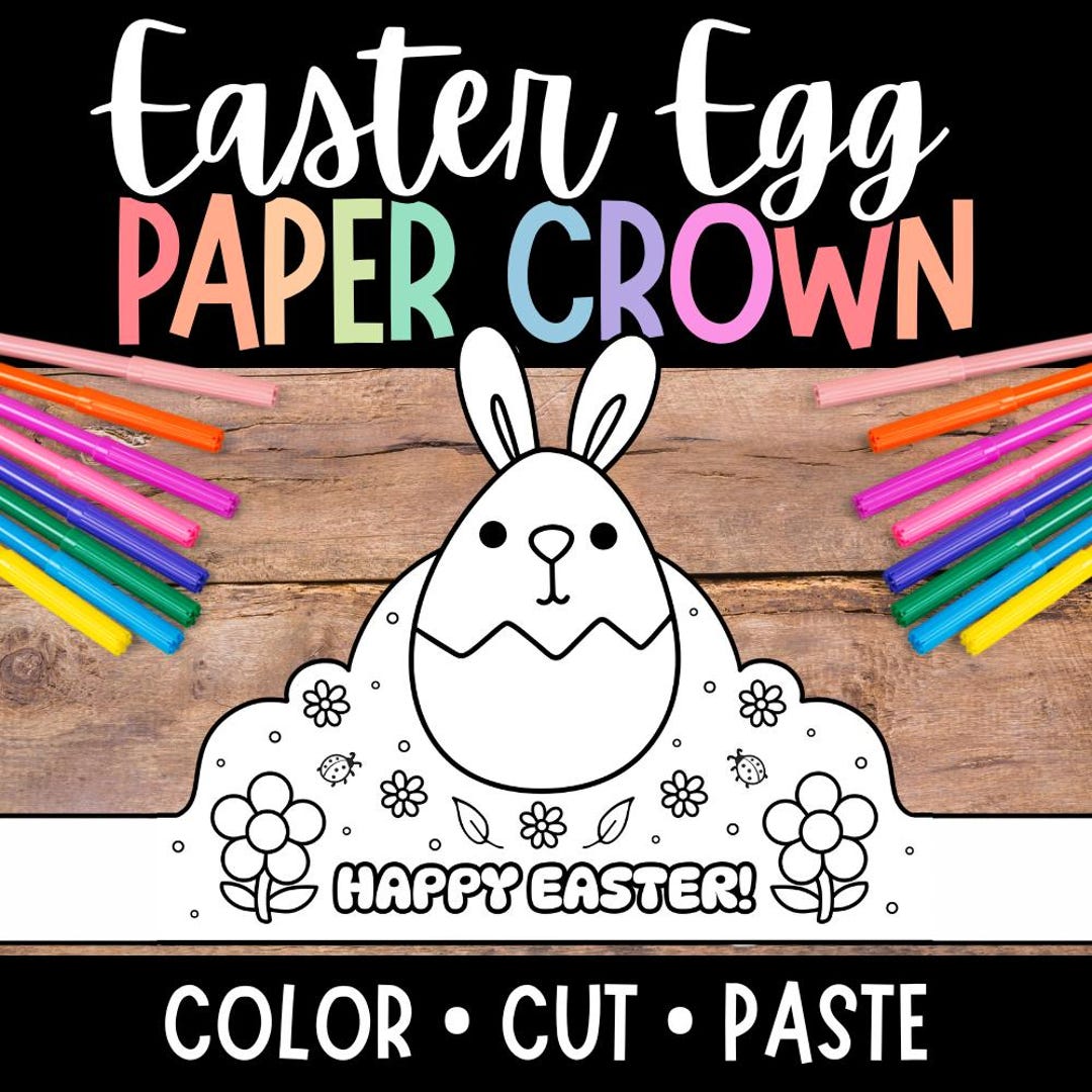 EASTER Bunny Craft, Easter Paper Crown, Easter Activities, Bunny ...