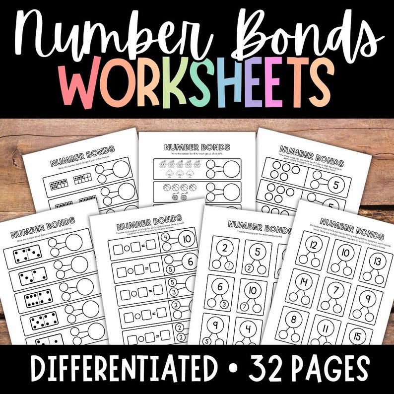 Number Bonds Activities, Kindergarten Math, Composing and Decomposing ...
