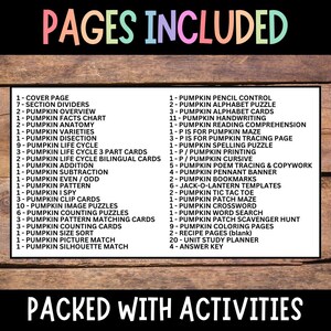 Pumpkin Unit Study, Pumpkin Life Cycle, Pumpkin Worksheet, Harvest ...