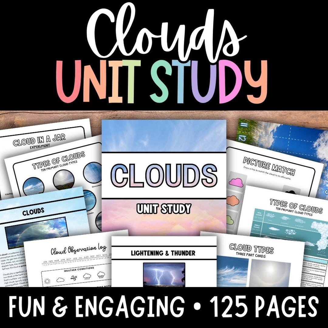 Clouds Unit Study, Science Study Unit, Cloud Unit Study, Homeschool ...
