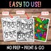 Christmas Coloring Pages, Christmas Pop Art, Holiday Coloring, Xmas ...