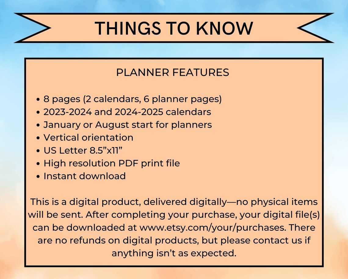 School Planner Printable, Year at a Glance, Homeschool Planner, School ...