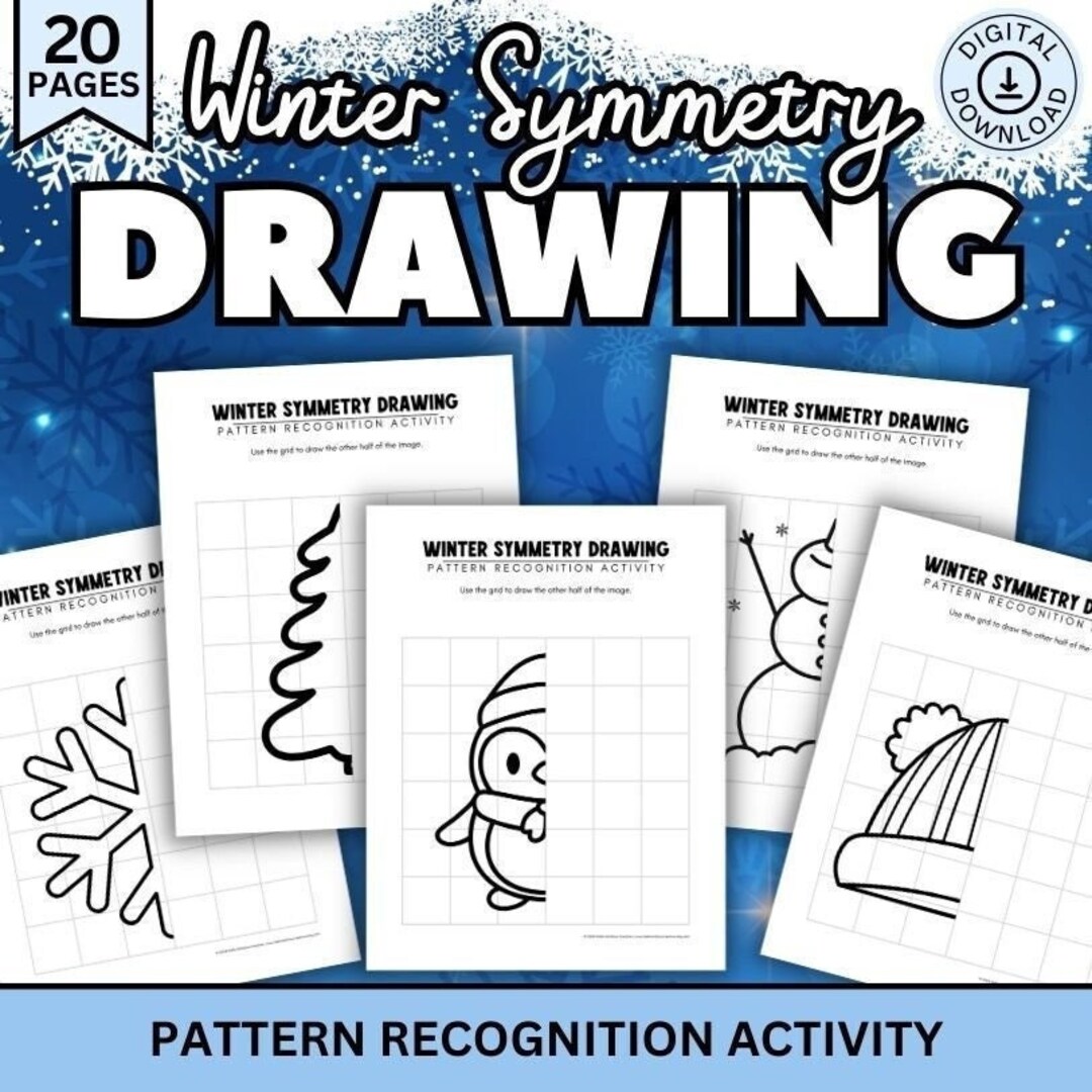 Winter Worksheets, Symmetry Drawing, Preschool Winter Activities ...