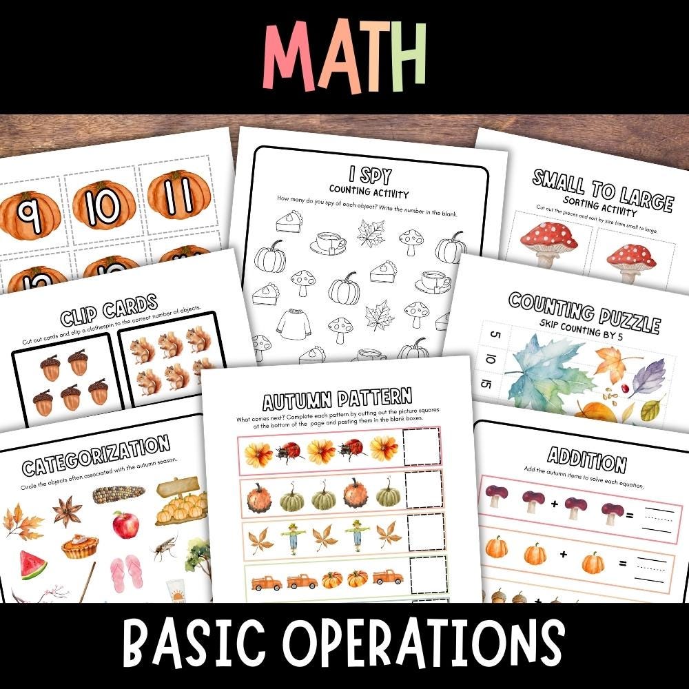 Autumn Unit Study, Science Study Unit, Fall Unit Study, Fall ...