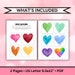 Heart Matching Game, Valentines Activity, Love Theme, Pattern ...