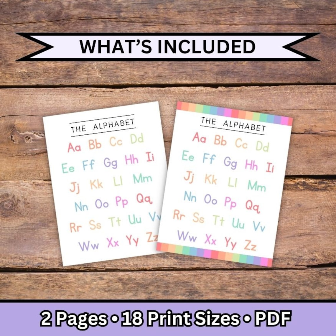 Alphabet Poster, Alphabet Chart, ABC Poster, ABC Chart, Abcs Poster ...