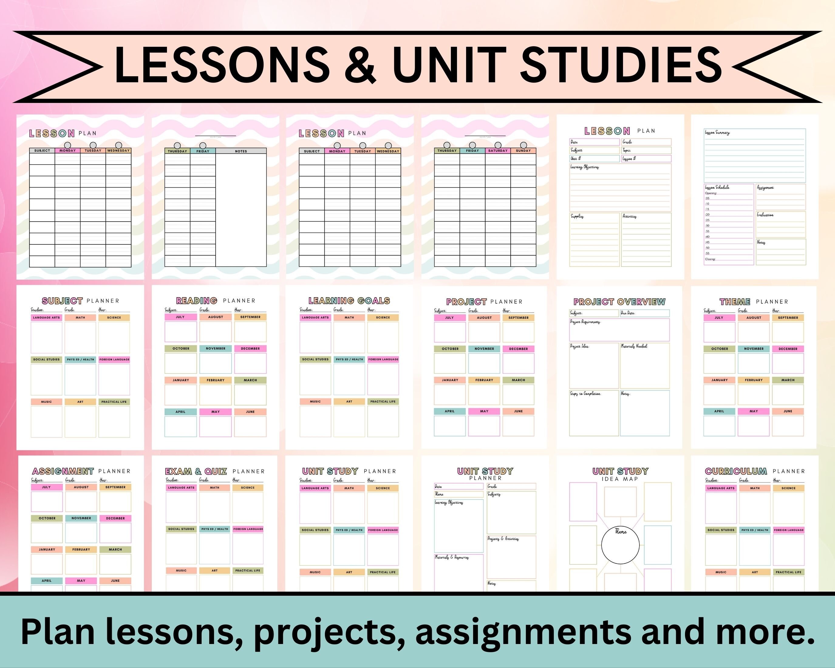 Homeschool Planner Printable, Homeschool Planner, 2023 2024, Homeschool ...