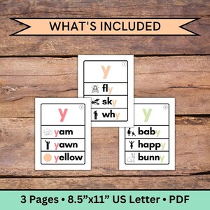Three Sounds of Letter Y, Y as a Vowel, Y Consonant Sound, Phonics ...