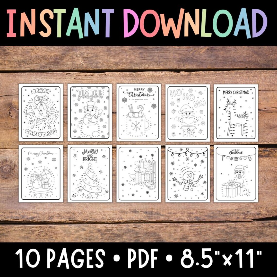Dot to Dot Christmas, Christmas Coloring Pages, Christmas Art, Holiday ...