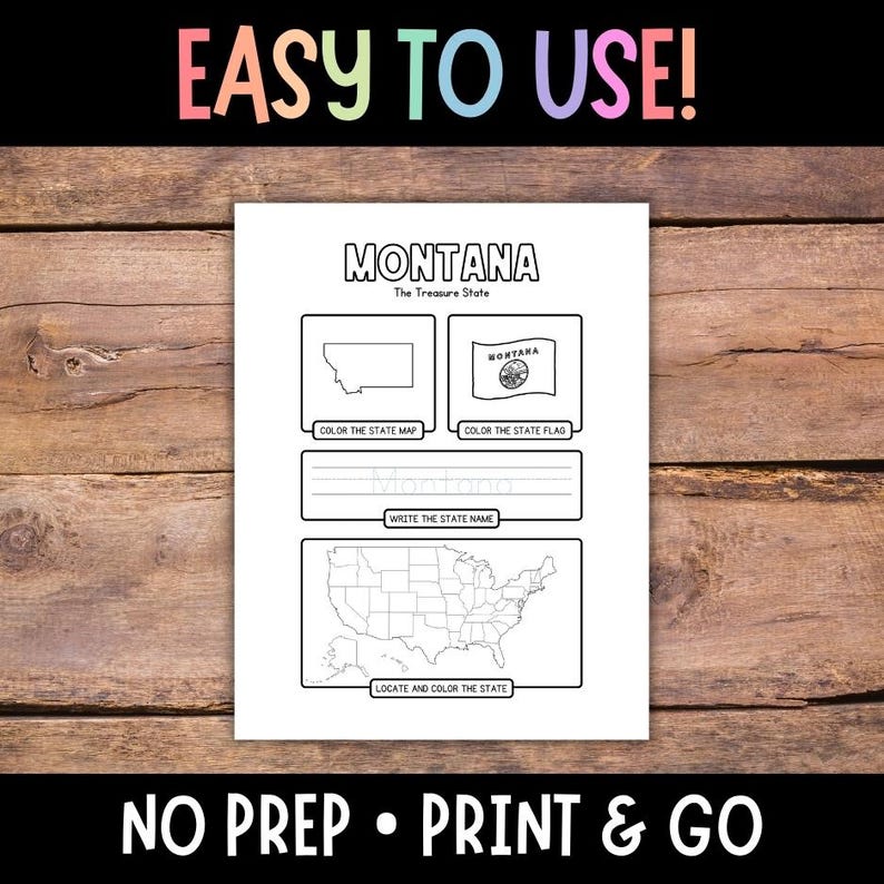 50 States Worksheets, United States Coloring Pages, State Name Tracing ...