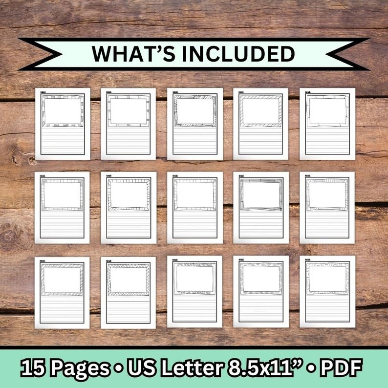 Printable Handwriting Practice Sheets, Primary Paper With Picture Boxes ...