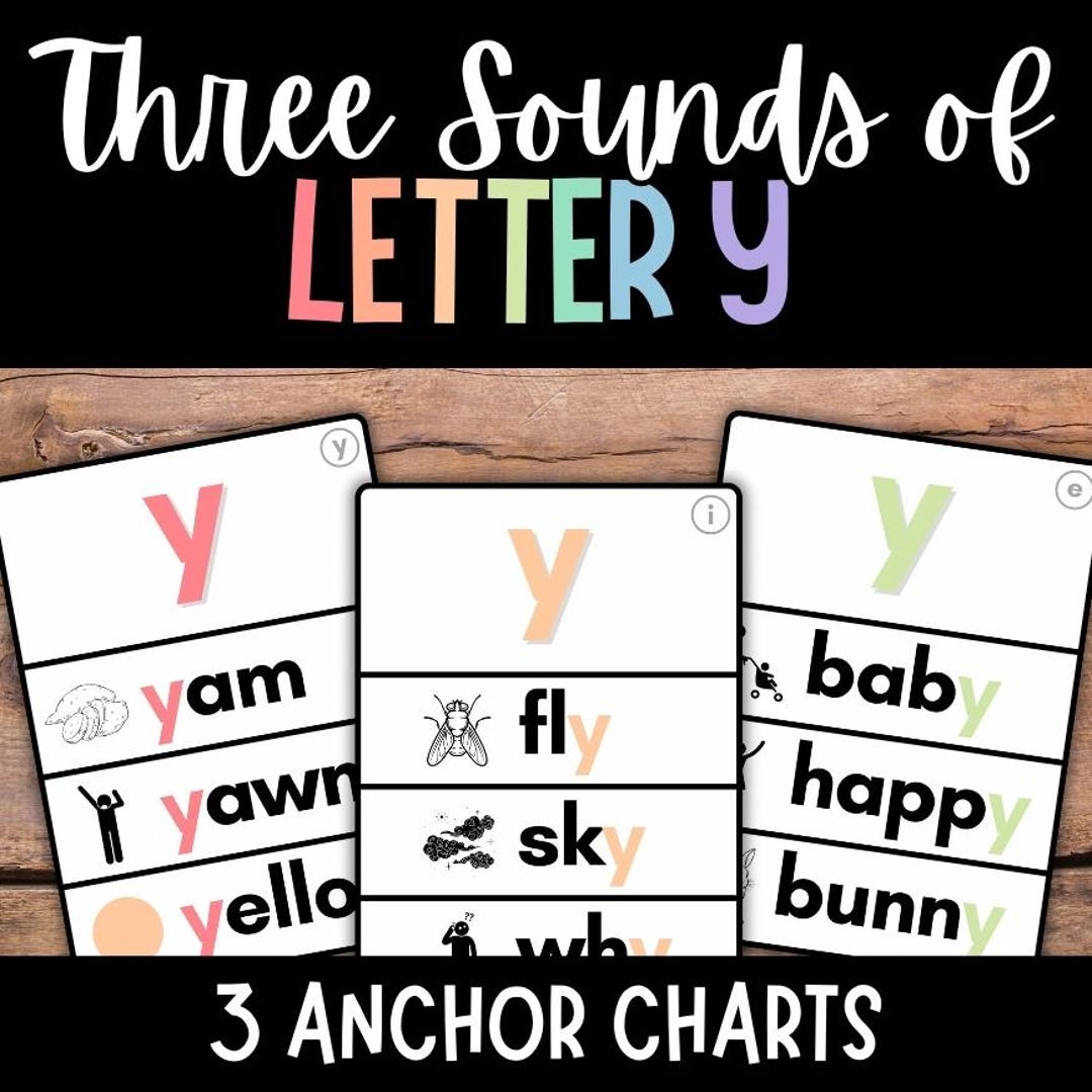 Three Sounds of Letter Y as a Vowel Anchor Charts Phonemes and Phonics ...