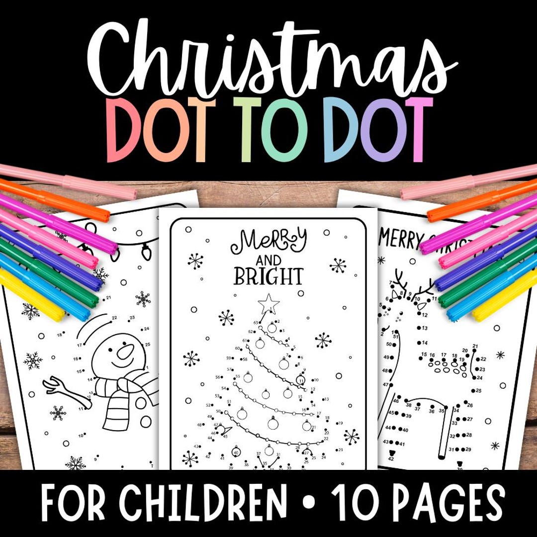 Dot to Dot Christmas, Christmas Coloring Pages, Christmas Art, Holiday ...