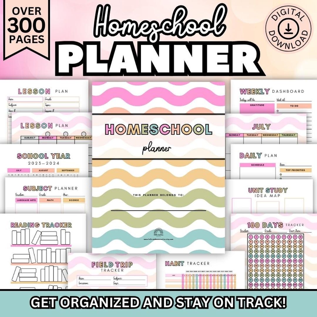 Homeschool Planner, Homeschool Planner Printable, Printable Homeschool ...