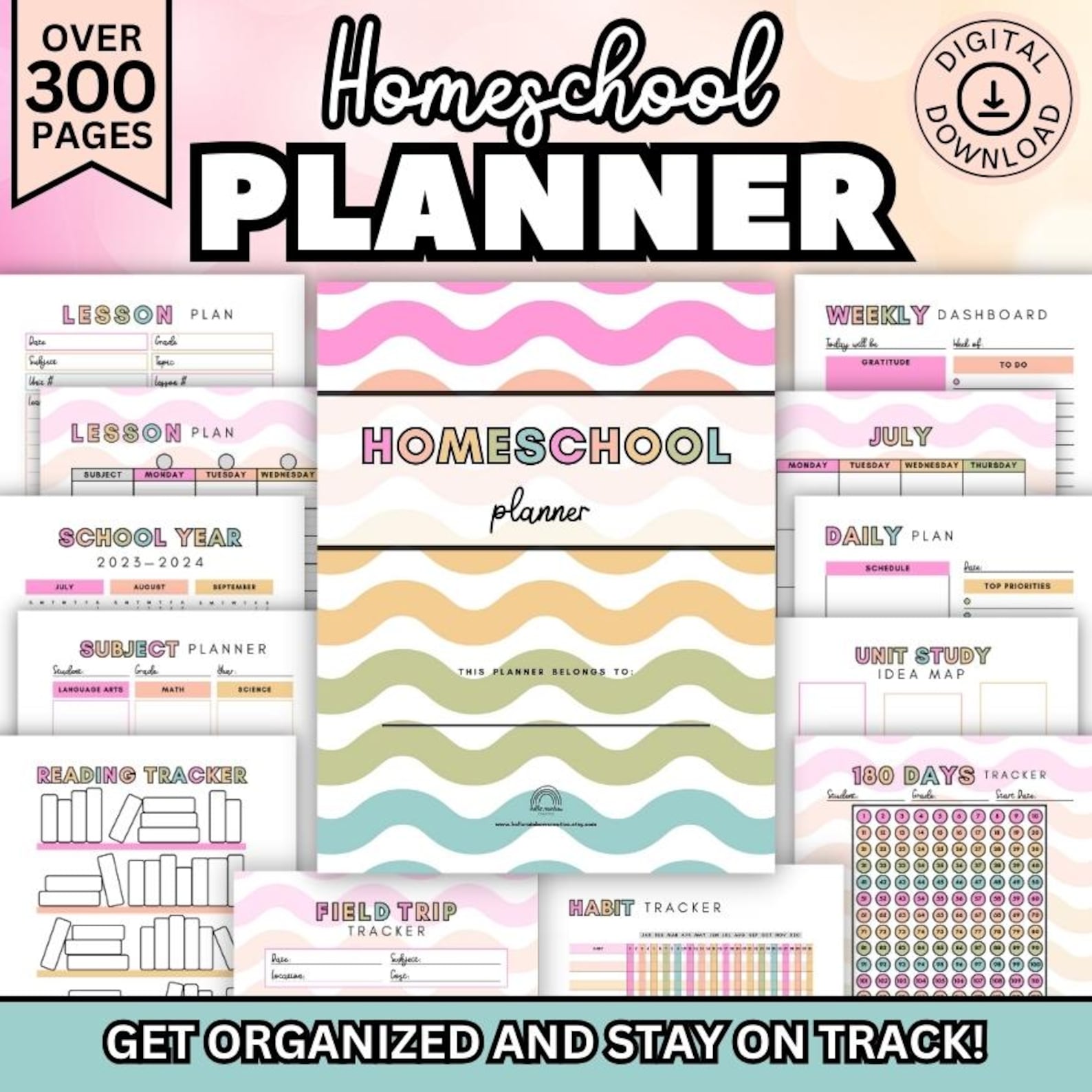 Homeschool Planner, Homeschool Planner Printable, Printable Homeschool ...