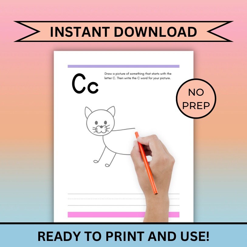 Alphabet Worksheets CONSONANTS, Letter Tracing, Handwriting, Drawing ...