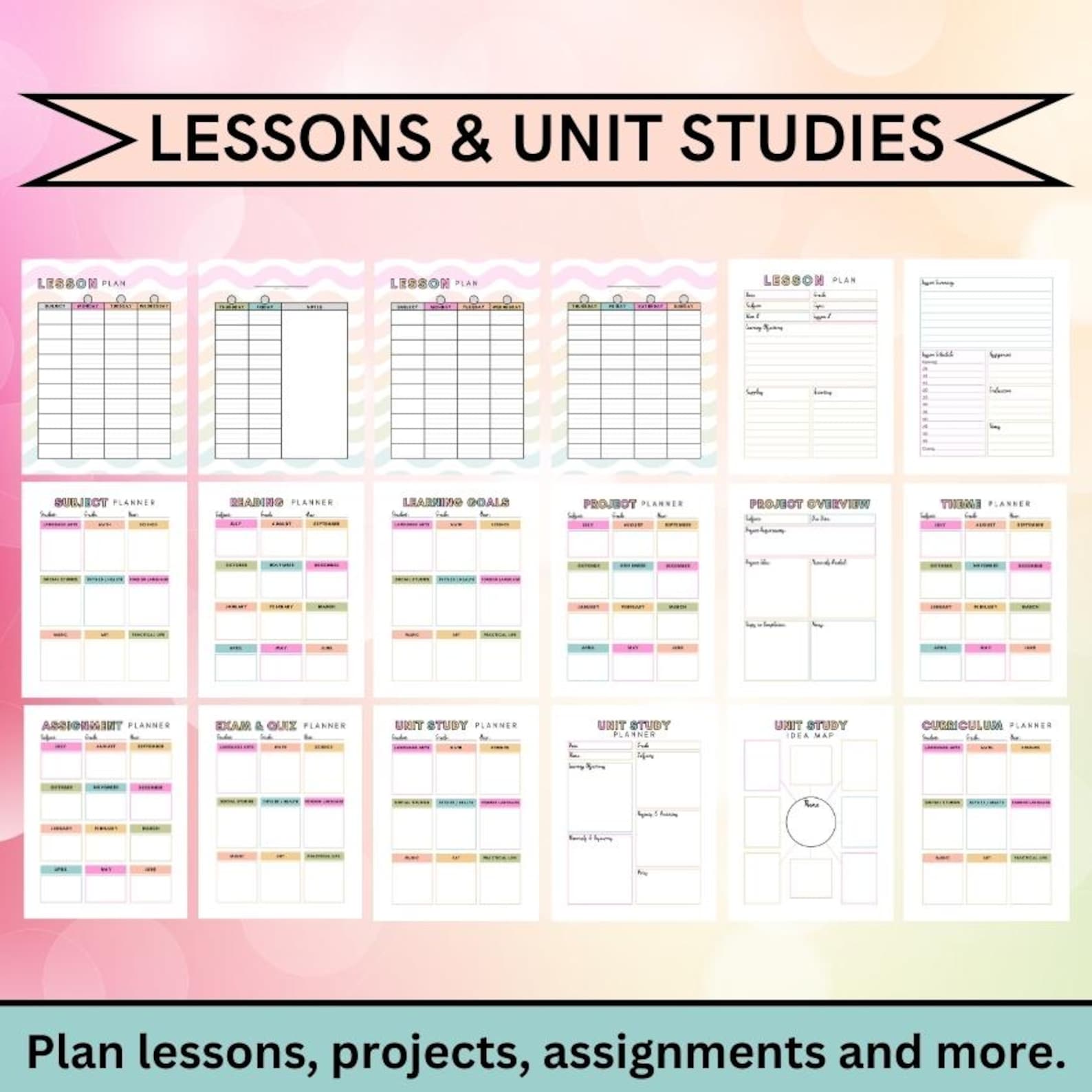 Homeschool Planner, Homeschool Planner Printable, Printable Homeschool ...