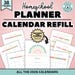Homeschool Planner Calendar Refill 2026 - Etsy