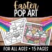 EASTER Coloring Pages, Easter Coloring Sheets, Pop Art Coloring Pages ...